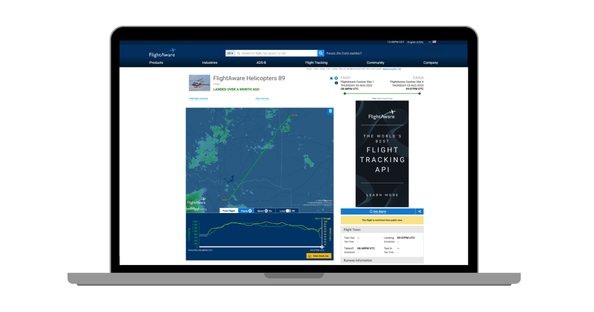 FlightAware Adds Helicopters to Global Flight-tracking Service | Aviation International News